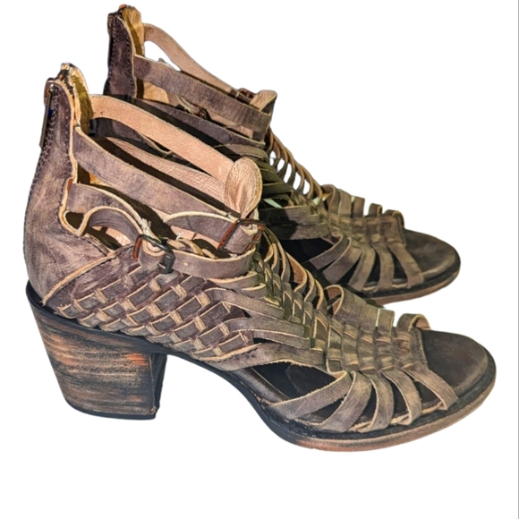 Freebird by Steven | Shoes | Freebird By Steven Todum Strappy Woven Sandals Brown Sz 8 | Poshmark